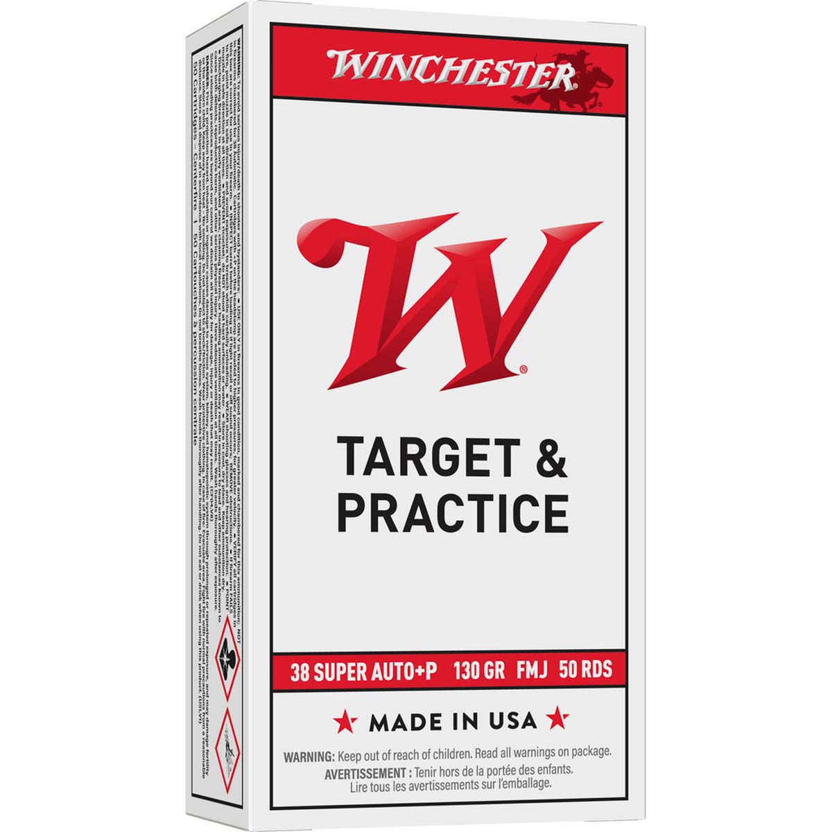 Winchester 38 Super Automatic +P 130-Grain FMJ Target & Practice ...
