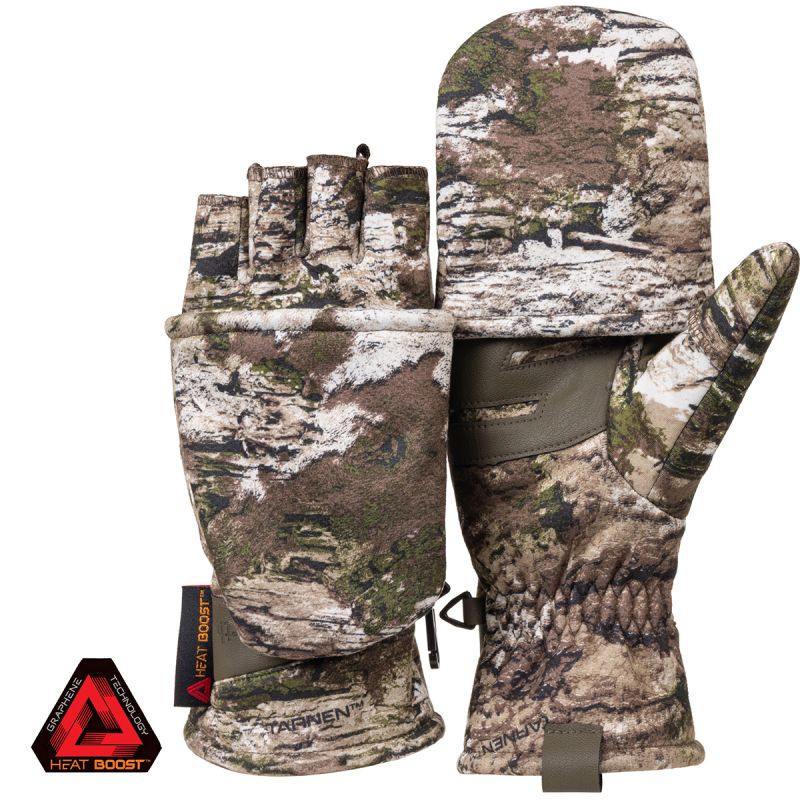 Huntworth Men's Heat Boost Windproof Hunting Pop-Top Glove
