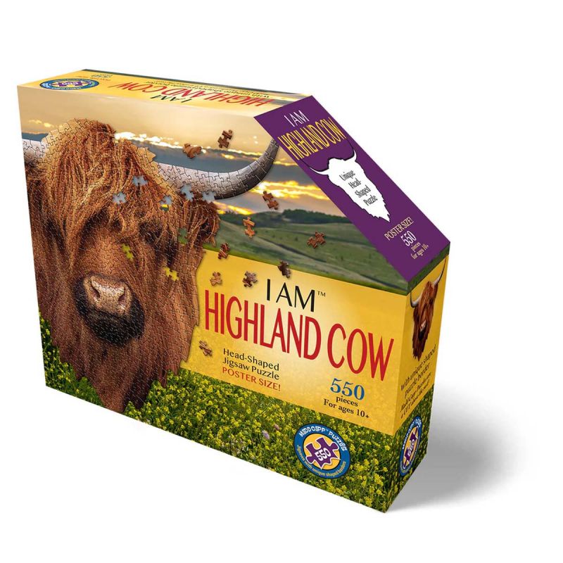 Madd Capp I Am Highland Cow 550 Piece Puzzle