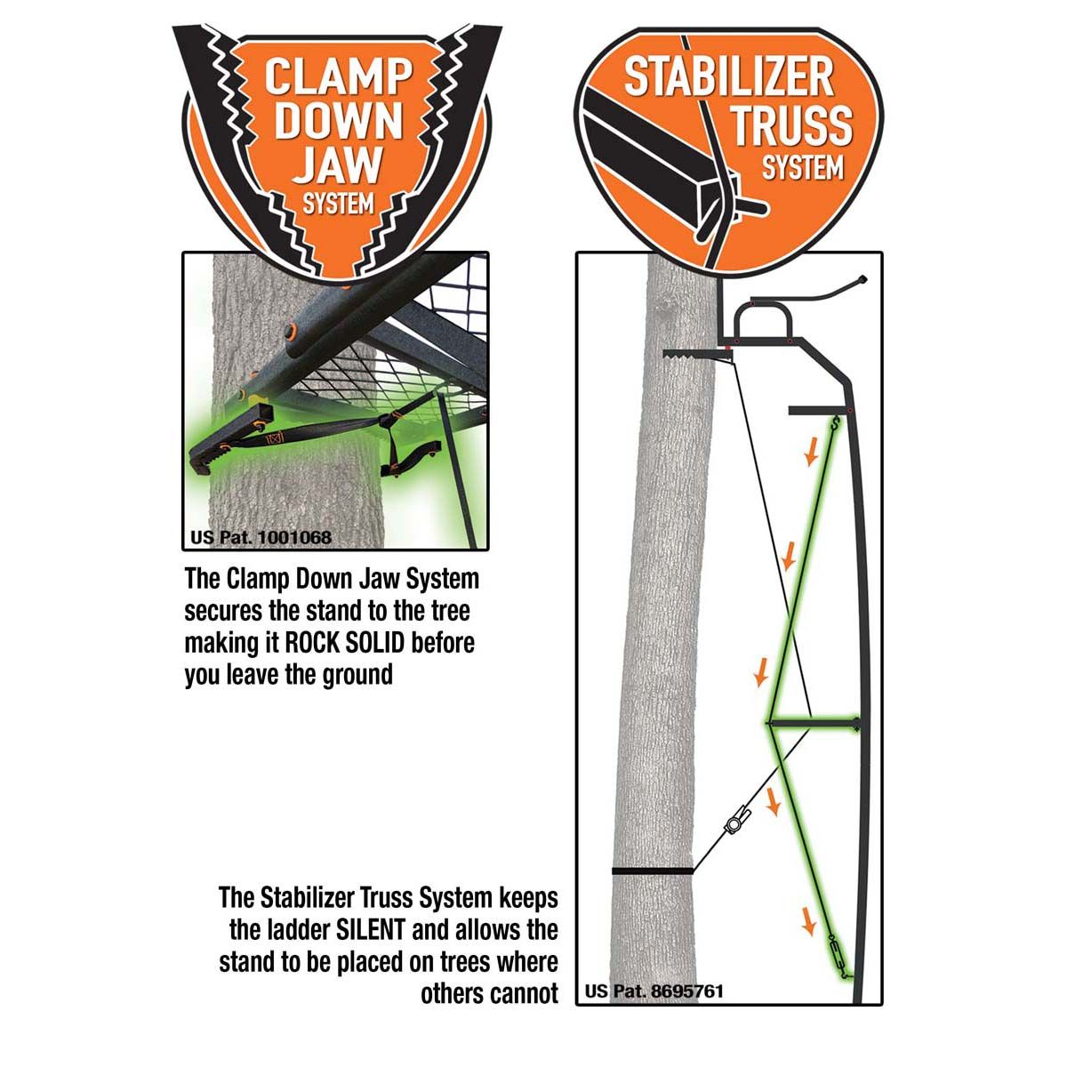 Ol' Man Treestd 22' Big Daddy Jaw & Truss Ladder Stand