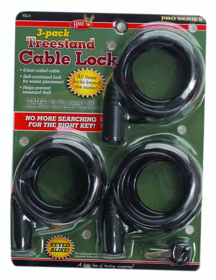 Hme 3 Pack Treestand Cable Locks