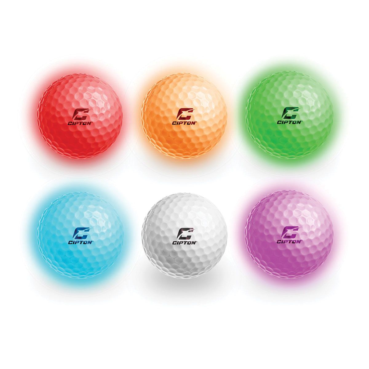 Cipton LED 6 Pack Golf Balls