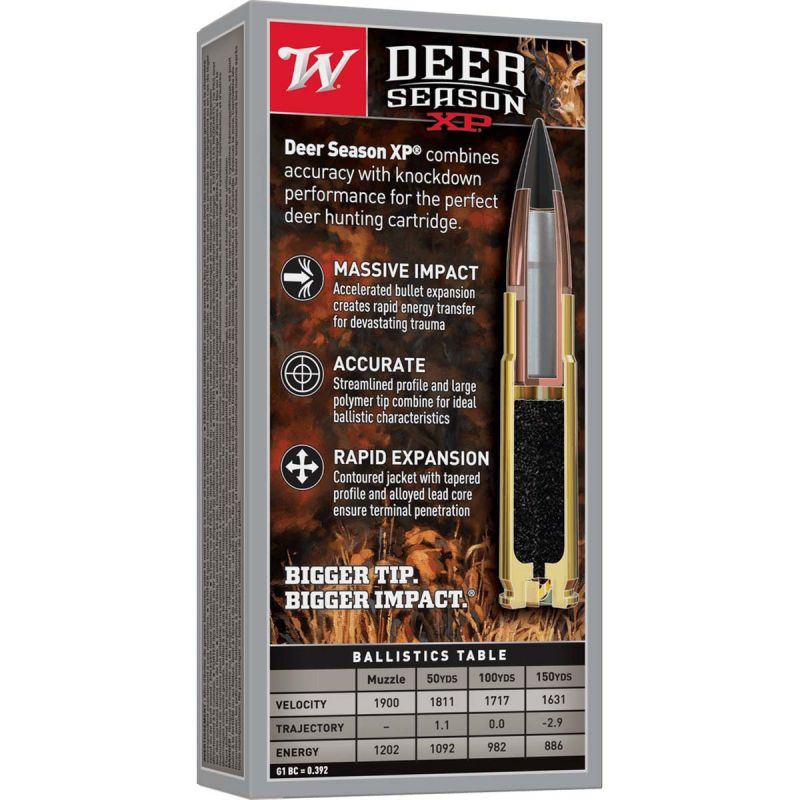 Winchester Deer Season XP 300 Blackout 150-Grain Rifle Ammunition (20 ...