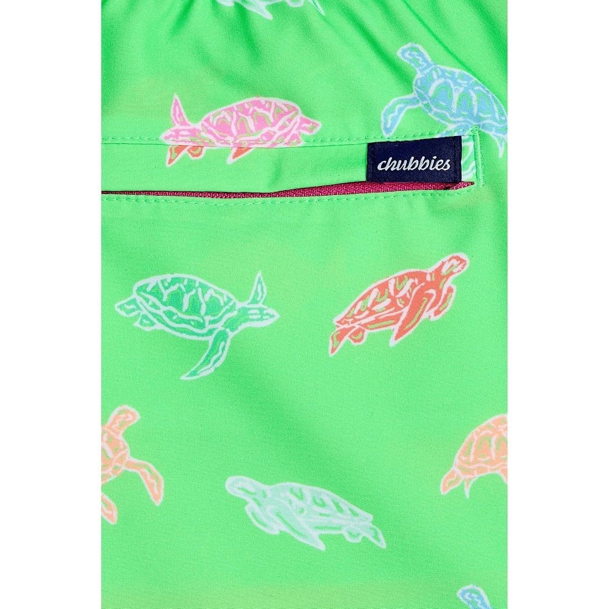 Chubbies Boys' The Turtally Awesomes Lined Swim Trunks