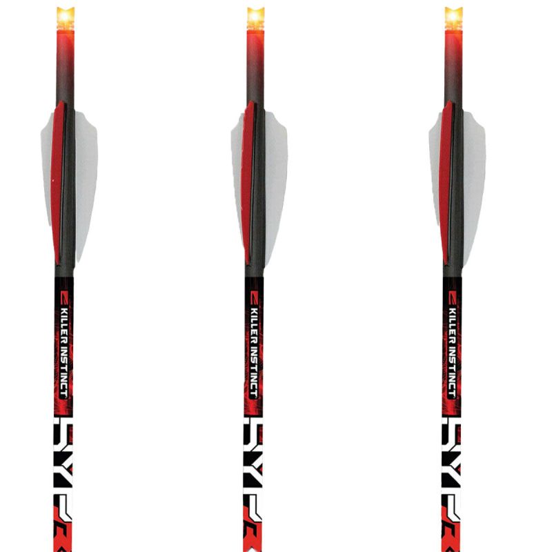 Killer Instinct Lighted HYPR 20" Lite Crossbow Bolts 3 Pack