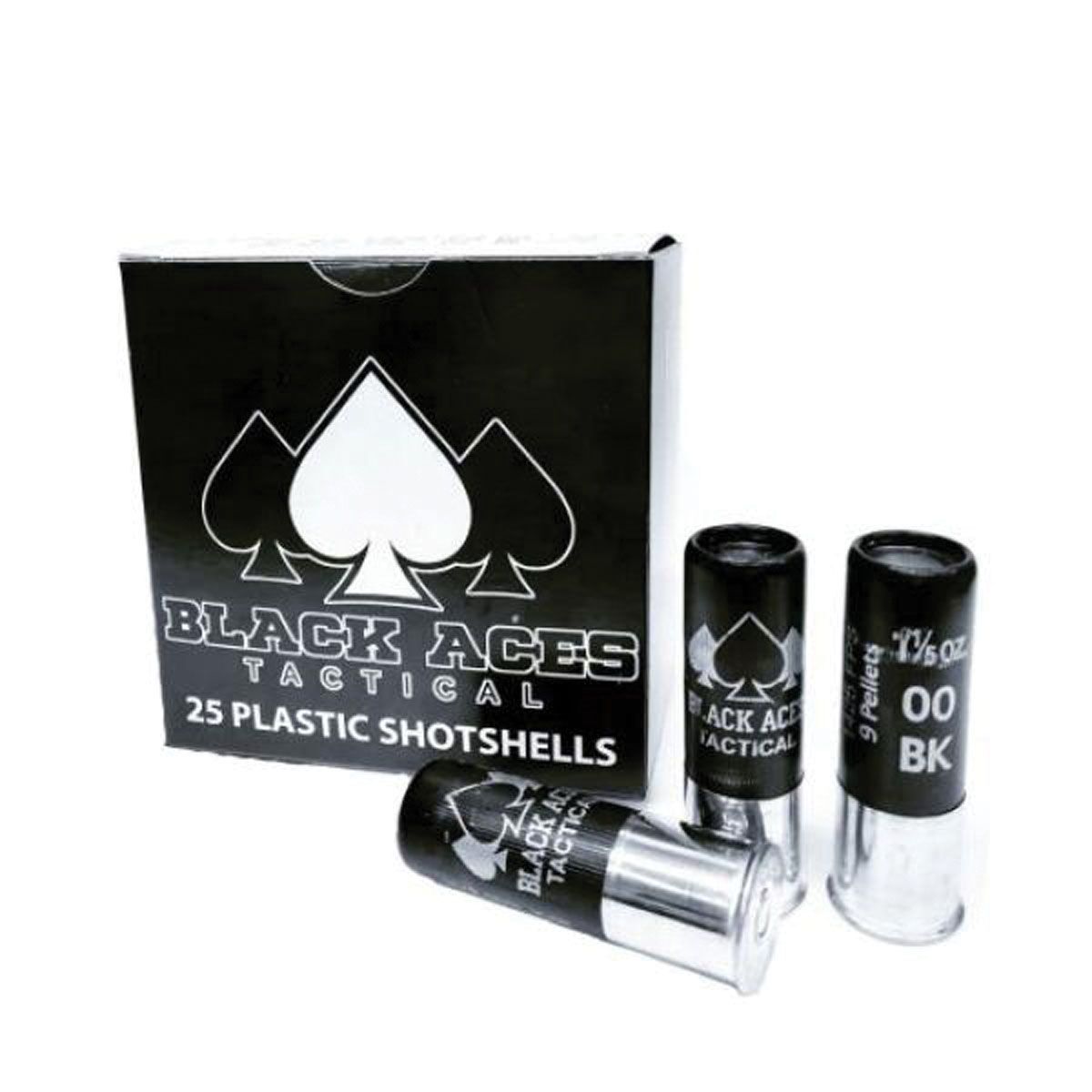 Black Aces Tact 12GA 00 Buck Shot 25 Rounds